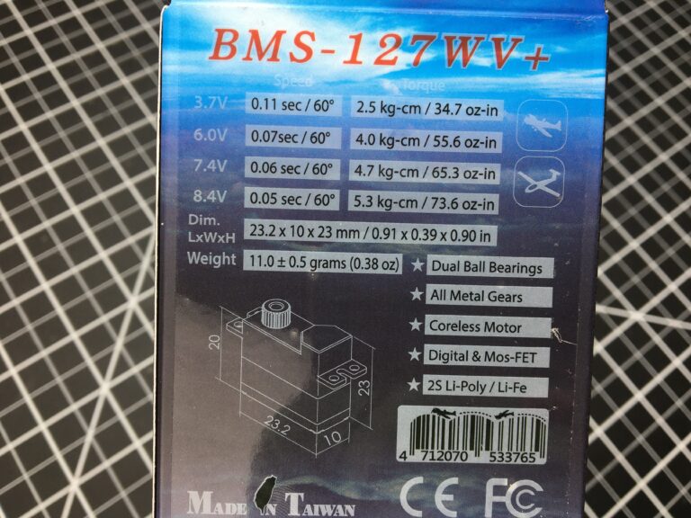 BMS-127WV+ Blue Bird Micro Servo Dual ball bearings 5.3Kg.cm 0.05s 11 ...